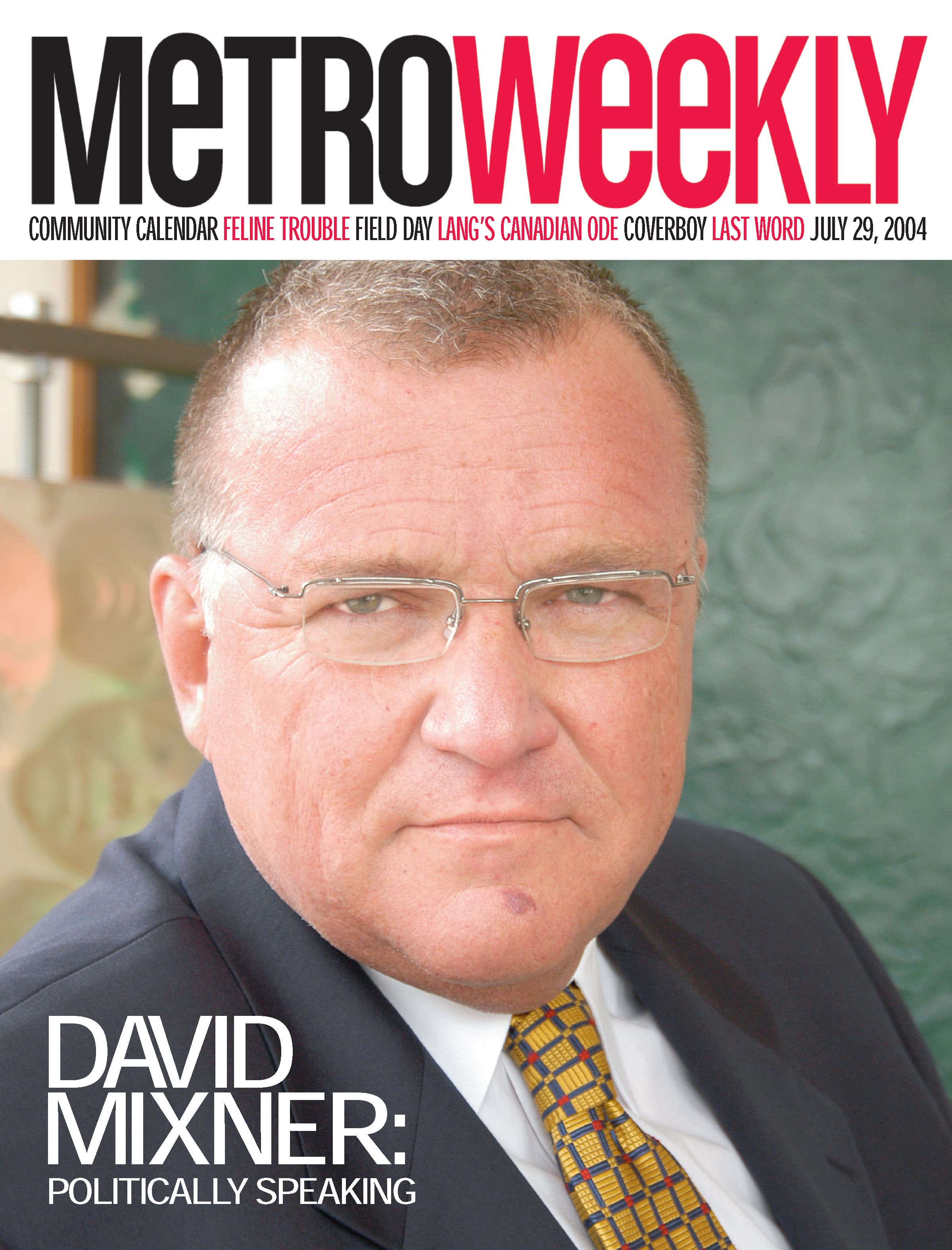 07-29-04 MW Cover David Mixner - Metro Weekly