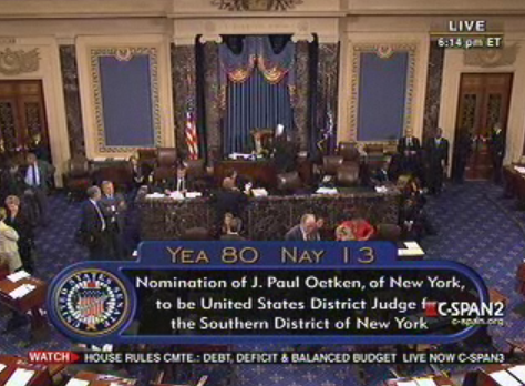 Oetken Approved By U.S. Senate, Is First Out Gay Man OK'ed for Federal ...