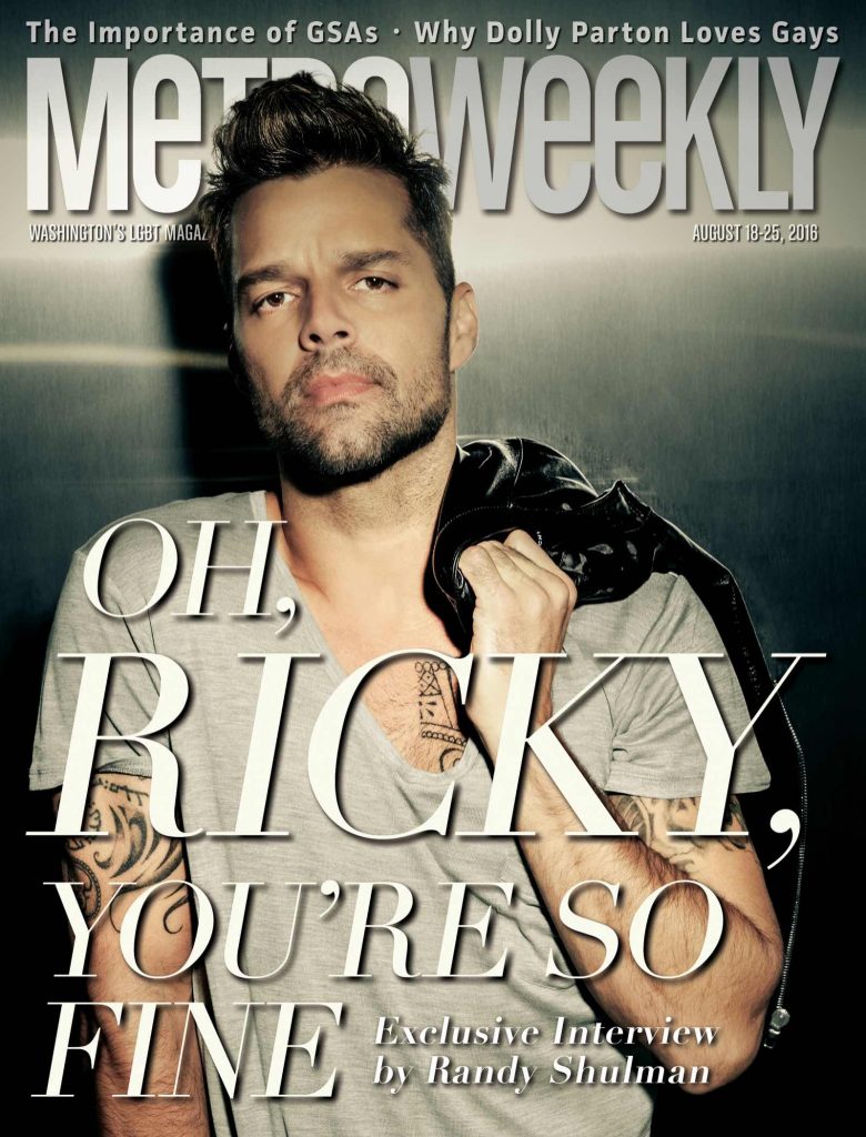 081816 Ricky Martin cover web - Metro Weekly