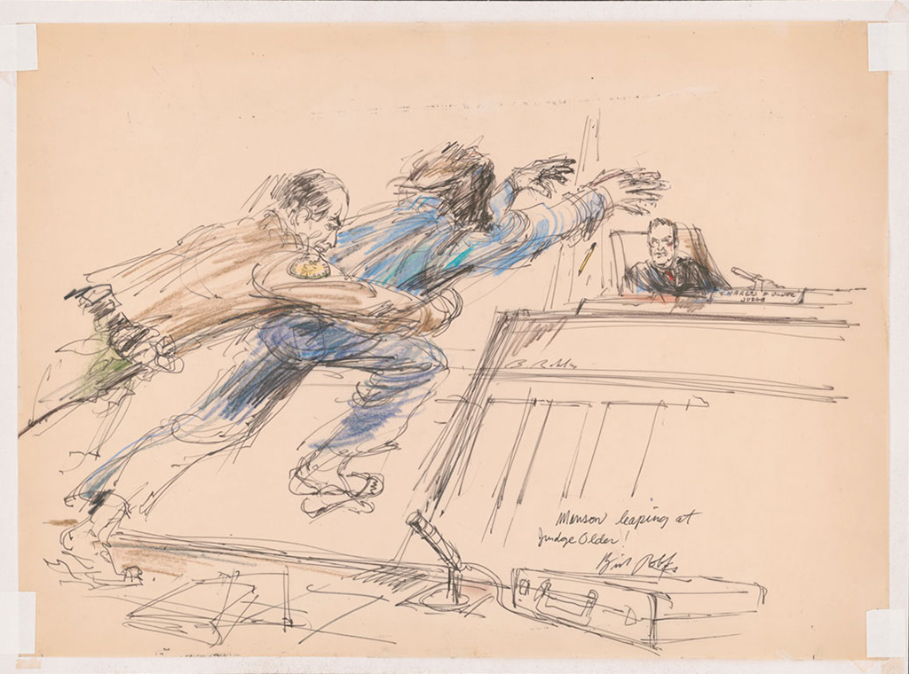 GALLERY-Bill-Robles.-Manson-Leaping-at-Judge-Charles-H.-Older!-October ...