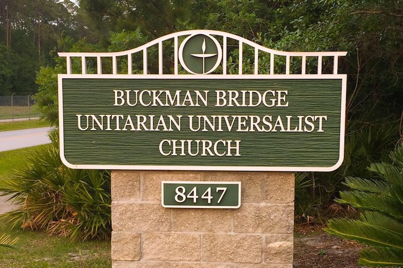 Buckman Bridge sign - Metro Weekly