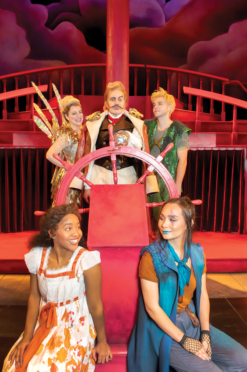Alan Paul and the cast of Peter Pan photographed at Harman Hall on ...