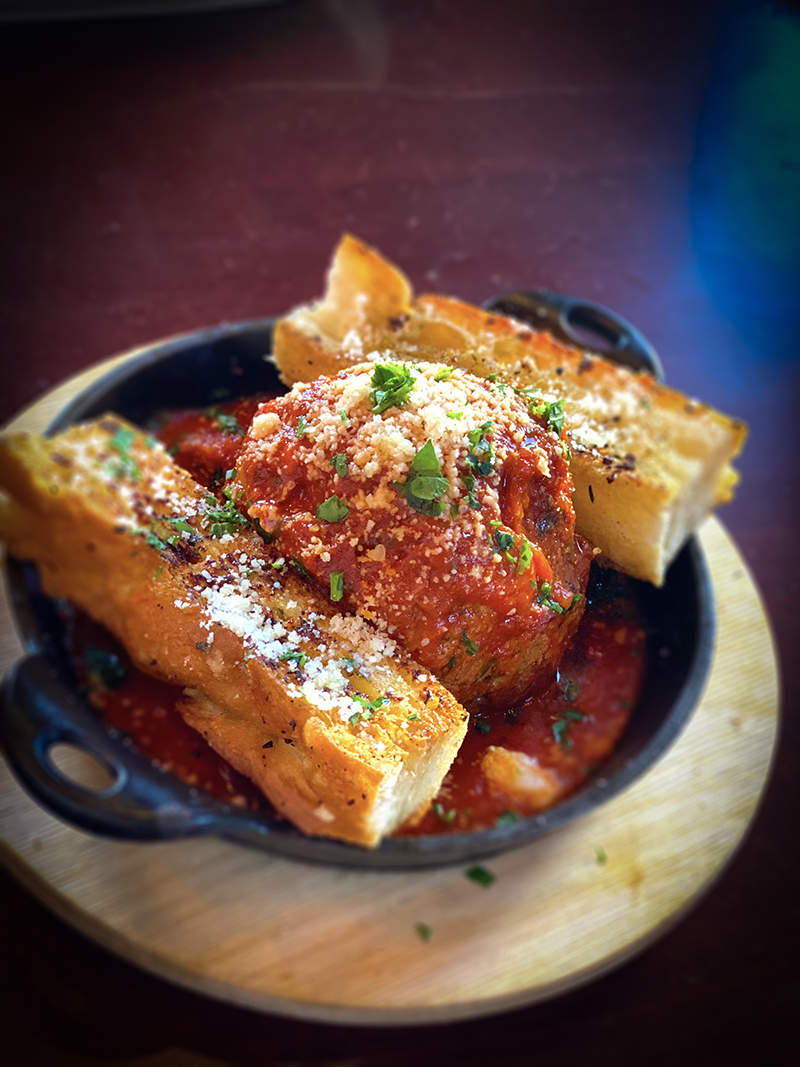 SPOTLIGHT - Lenas Wood Fired Pizza - Giant Meatball - Metro Weekly