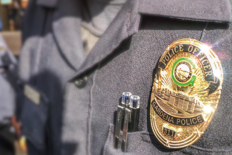 Gardena police badge - Metro Weekly