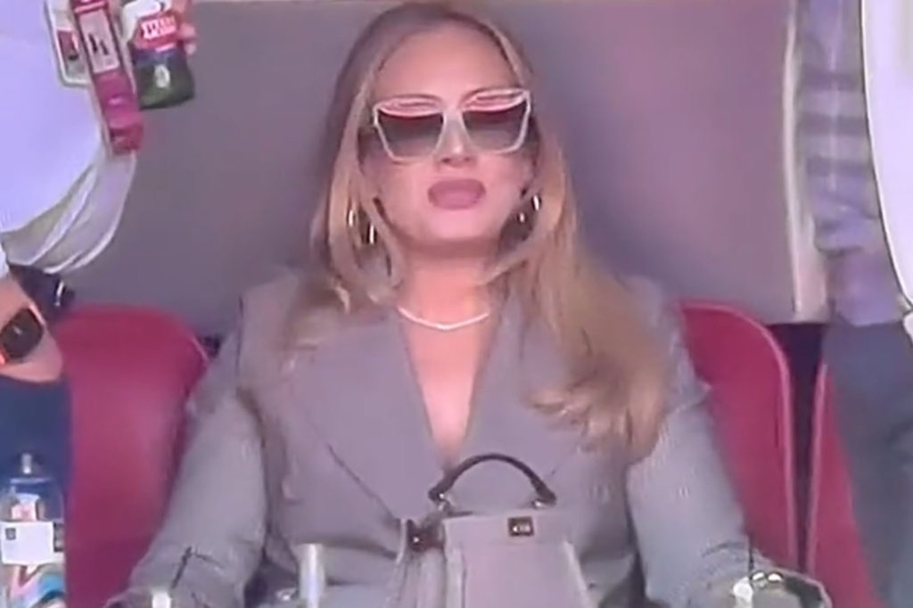 Adele becomes an instant meme at the Super Bowl - Metro Weekly