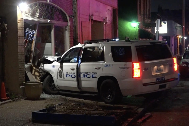 St Louis Bar Police Car Crash Metro Weekly