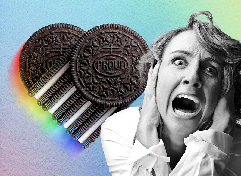 Oreo and PFLAG (Oreo.com screenshot) (Woman by Bowie15, Dreamstime ...