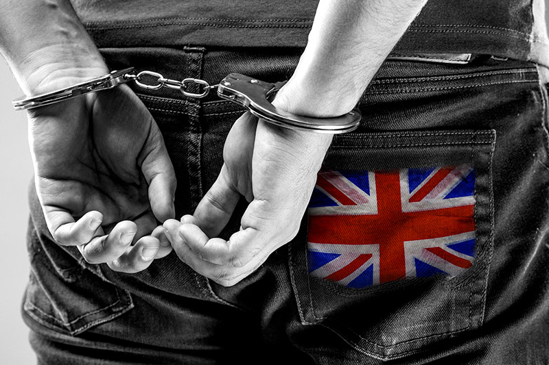 London police arrest man (Illustration: Todd Franson) - Metro Weekly