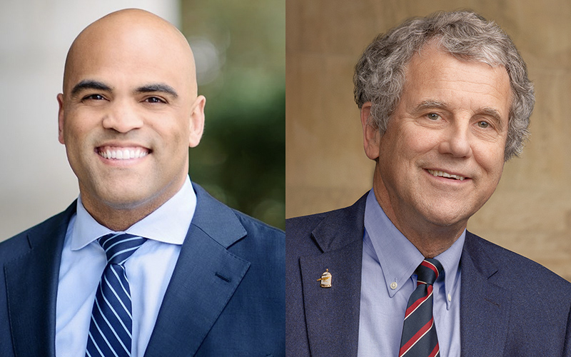 Colin Allred - Photo: Facebook, Sherrod Brown: Official Portrait ...